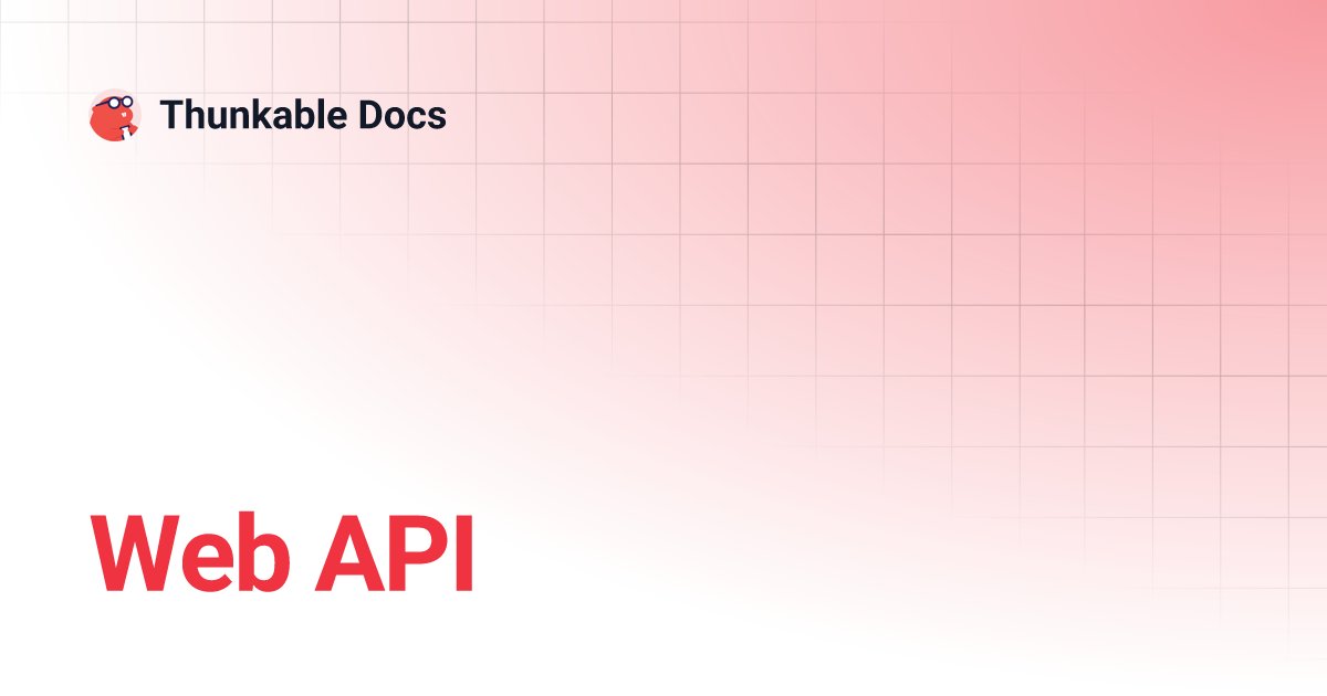 Web API | Thunkable Docs