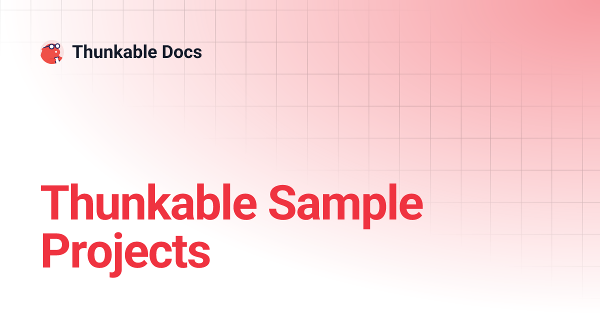 Thunkable Sample Projects | Thunkable Docs