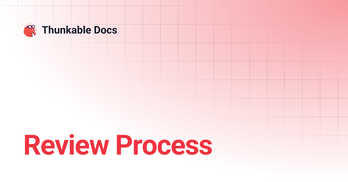 Review Process | Thunkable Docs