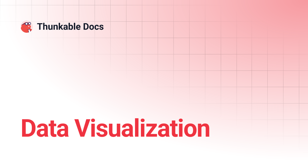 Data Visualization | Thunkable Docs