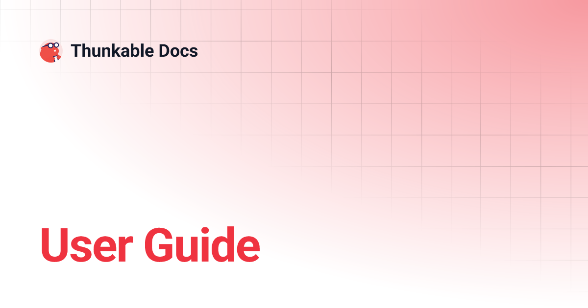 User Guide | Thunkable Docs